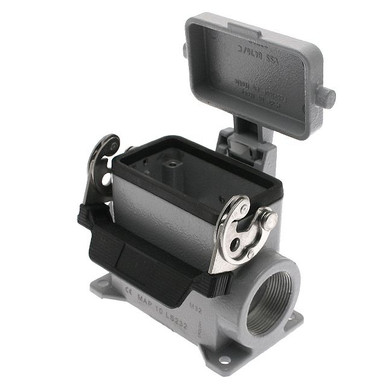 Mencom MAP-10LS232 Standard, Rectangular Base with cover, Single Latch ...