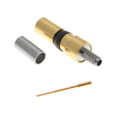 Mencom CX-50M Male Crimp Contact Pin for Coaxial connection, Gold, 50 ...