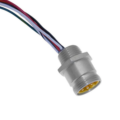 Mencom MIN-7MR2-1-SS MIN Size II, Receptacle, 7 Pole, Male Straight, 1 ...