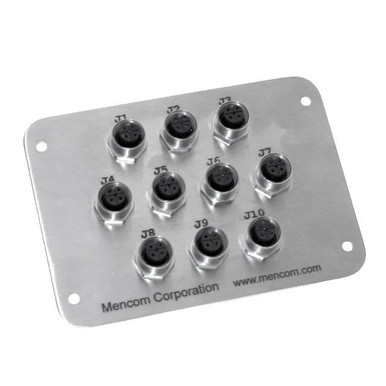 Mencom D32-10MDC-TB23 JDC Panel Mount Junction Block, 5 Pin, 10 Port ...