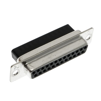 Mencom DB25FCR Panel Interface Connector, 25 pin D-sub female crimp pin ...