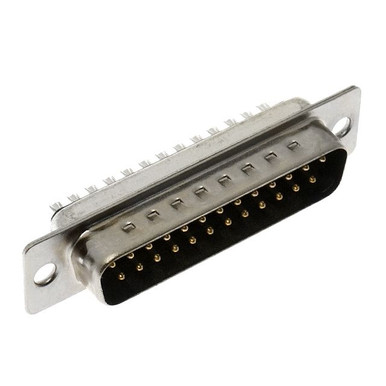 Mencom DB25MSC Panel Interface Connector, 25 pin D-sub male solder pin ...