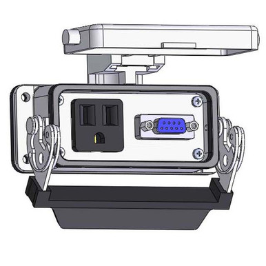 Mencom DP1-DB9F-16LS Panel Interface Connector with Simplex outlet ...