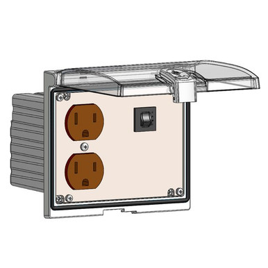 Mencom LP3-DP-R Low Profile Panel Interface Connector with Duplex ...