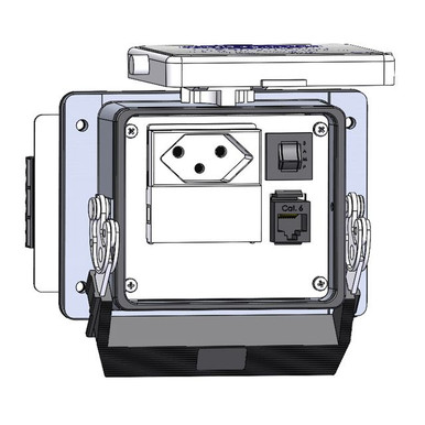 Mencom DBR22-10A-RJ45-R-32 Panel Interface Connector with Brazilian ...