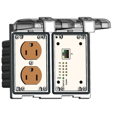Mencom LP2-DP-E45UM-5 Low Profile Panel Interface Connector with Duplex ...