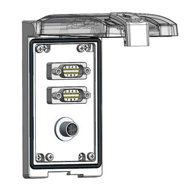 Mencom LP1-2MDB9-8M Low Profile Panel Interface Connector with 2 x MDB9 ...