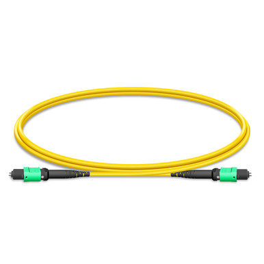 MTP®-F to MTP®-F APC Trunk Cable, OS2 Plenum Type A, 24 Fibers, TAA ...