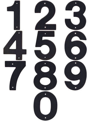 Oil Rubbed Bronze 5" House Number - Discount Home Furnishings, Inc.