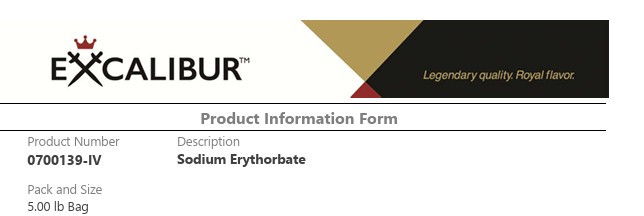 Sodium Erythorbate - Pac Knife Sales, LLC