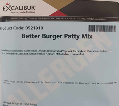 Better Burger Patty Mix - Pac Knife Sales, LLC