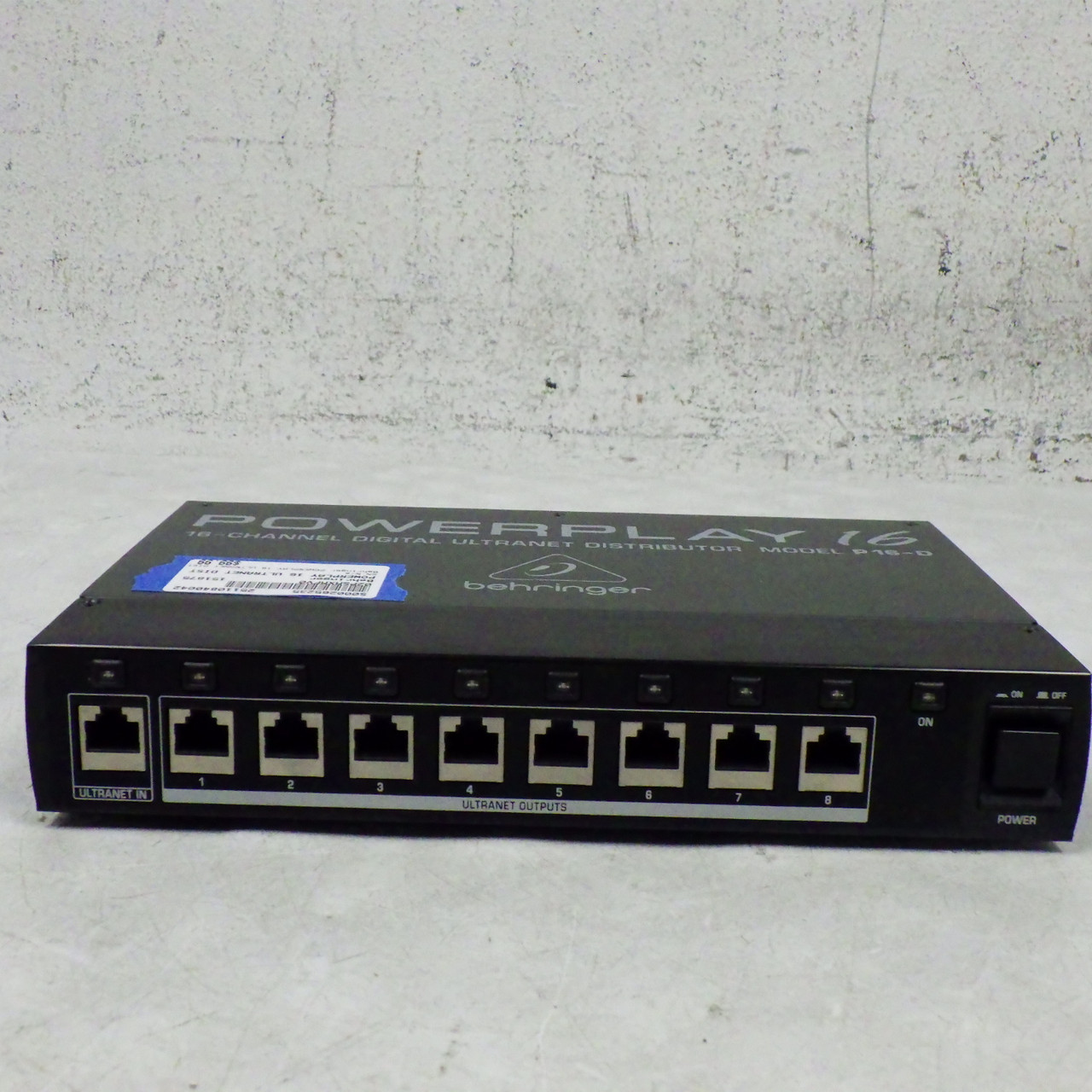 Used Behringer POWERPLAY 16 ULTRANET DISTRIBUTOR Compact Mixer