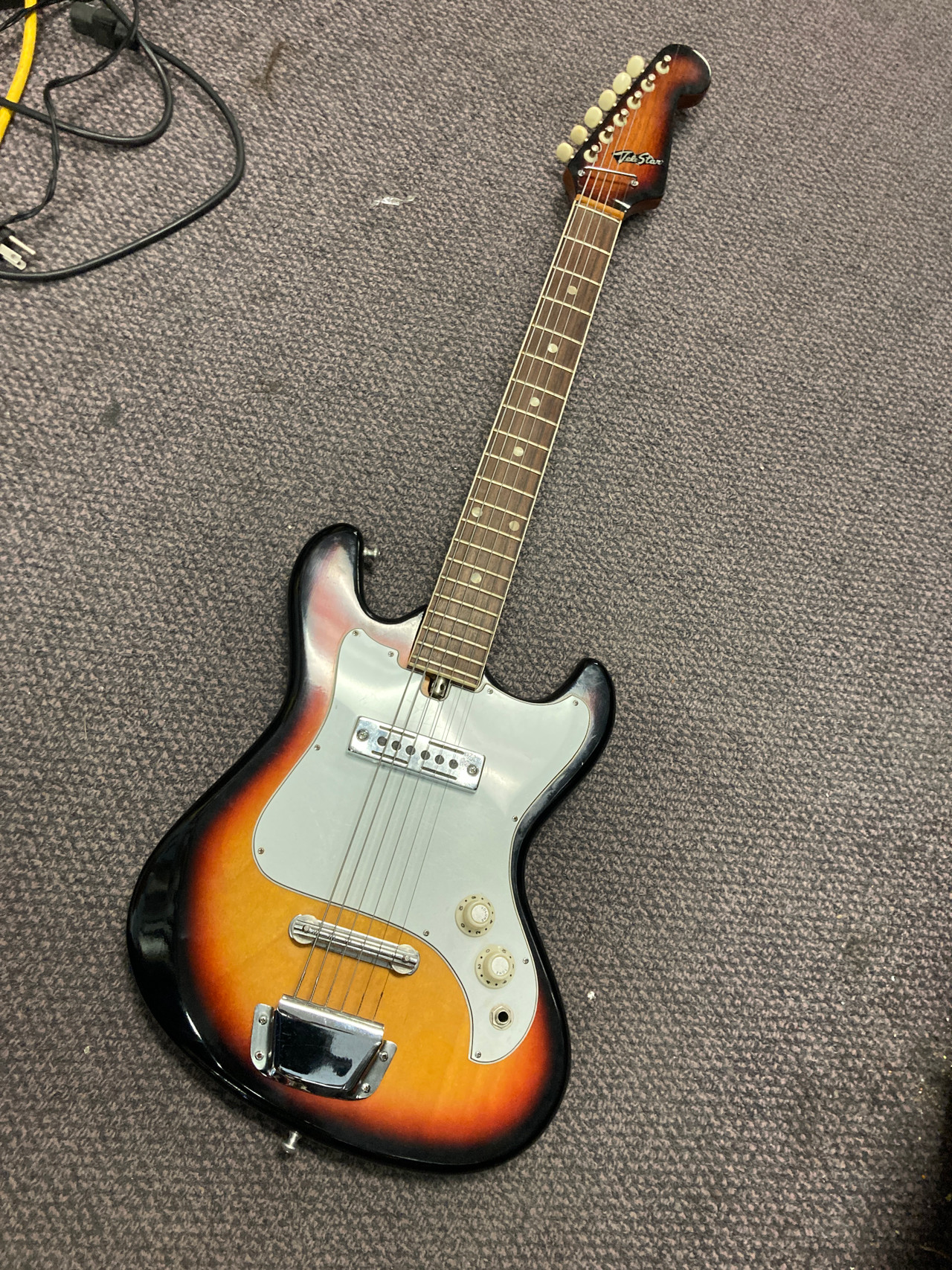Used TELE STAR Vintage Electric Guitar Sunburst 6-String