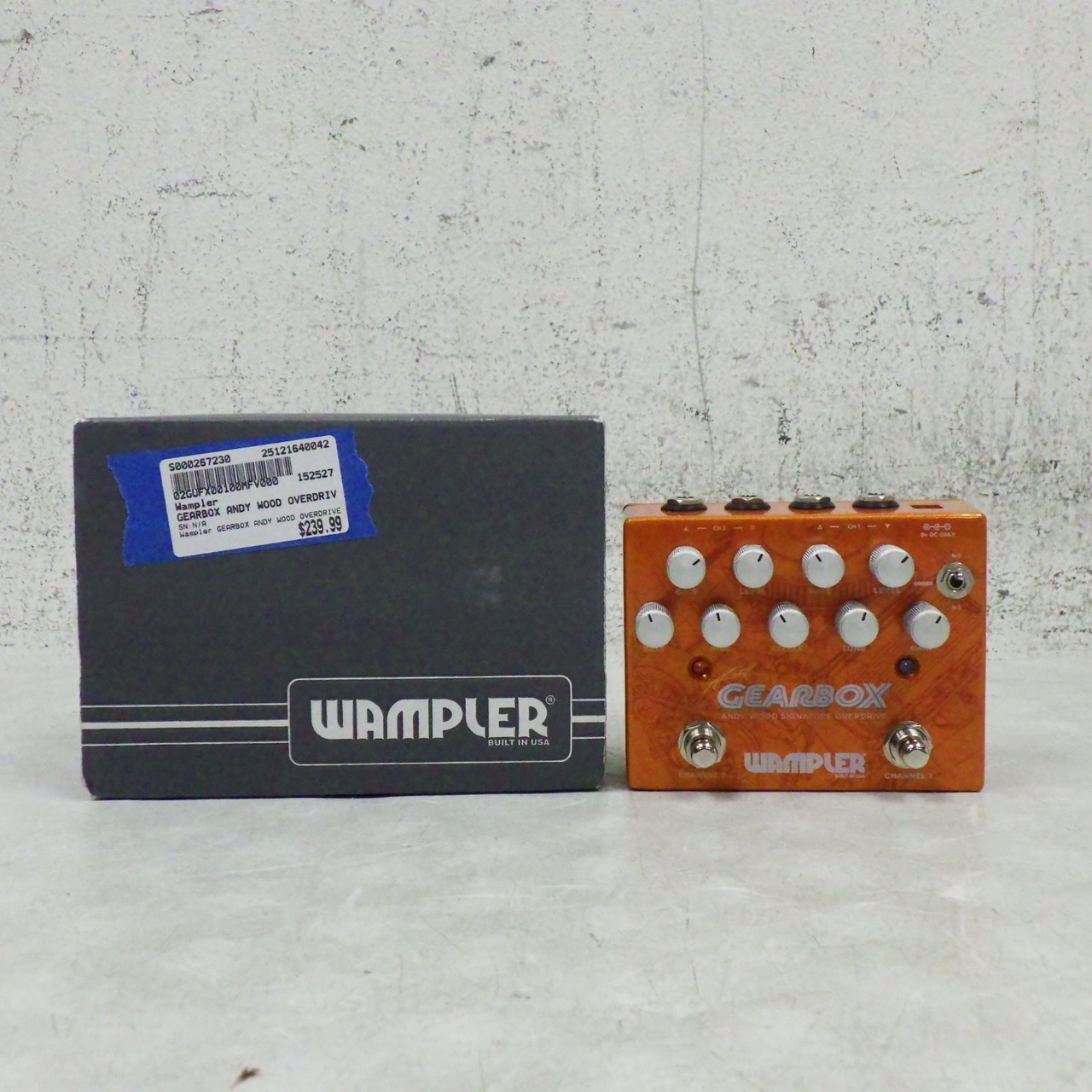 Used Wampler GEARBOX ANDY WOOD OVERDRIVE Overdrive Pedal