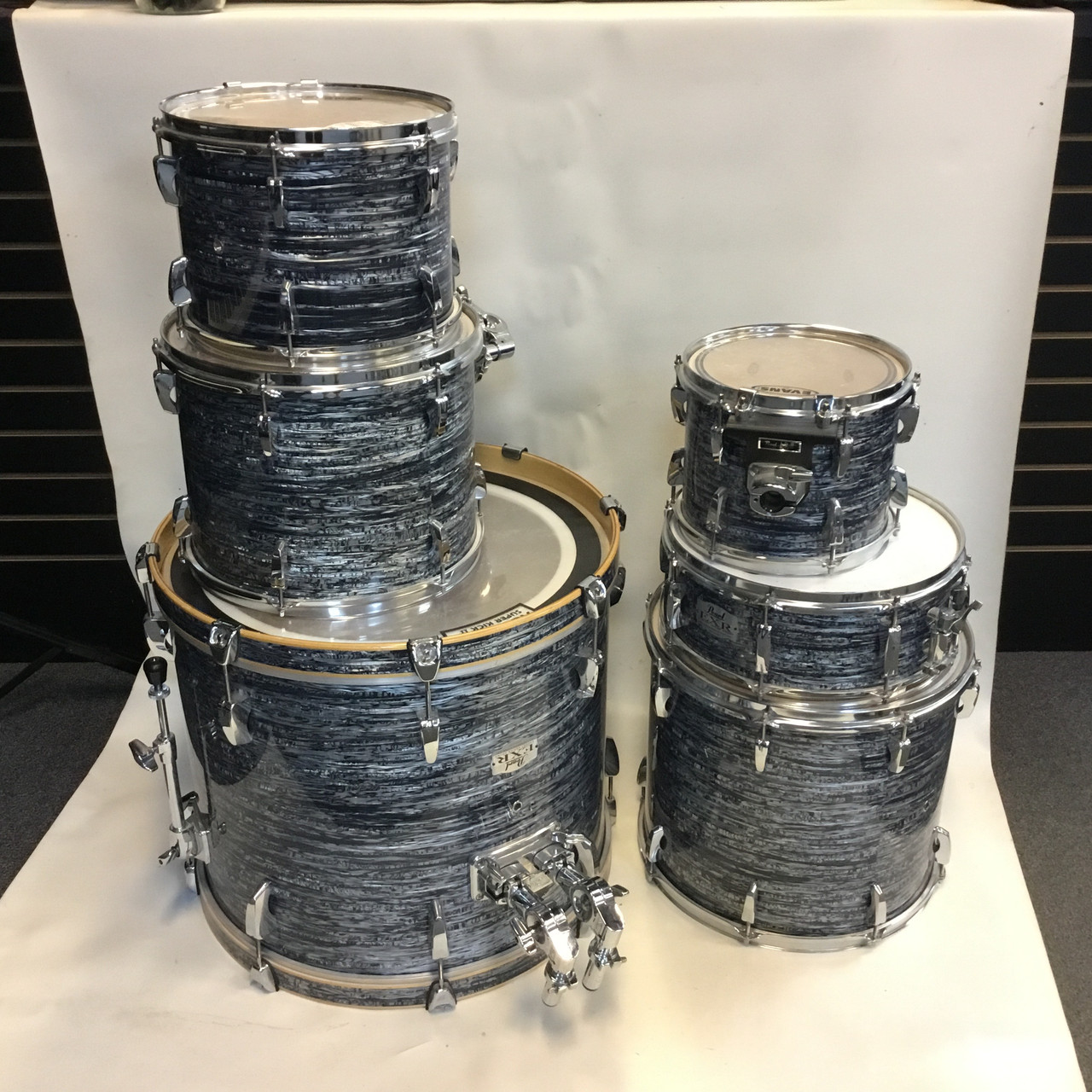 Used Pearl EXR 6PC Drum Shell Kit Custom Graphics