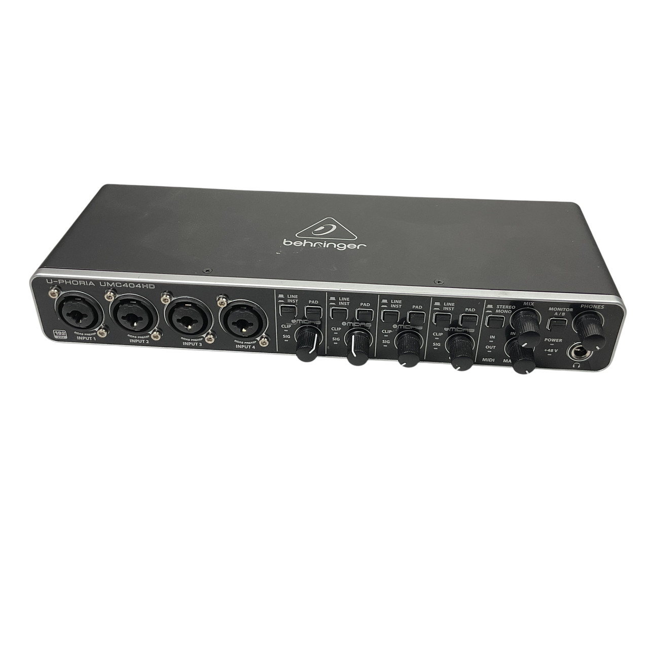 Used Behringer UMC404HD Computer Interface 2 A/D Recording Inputs
