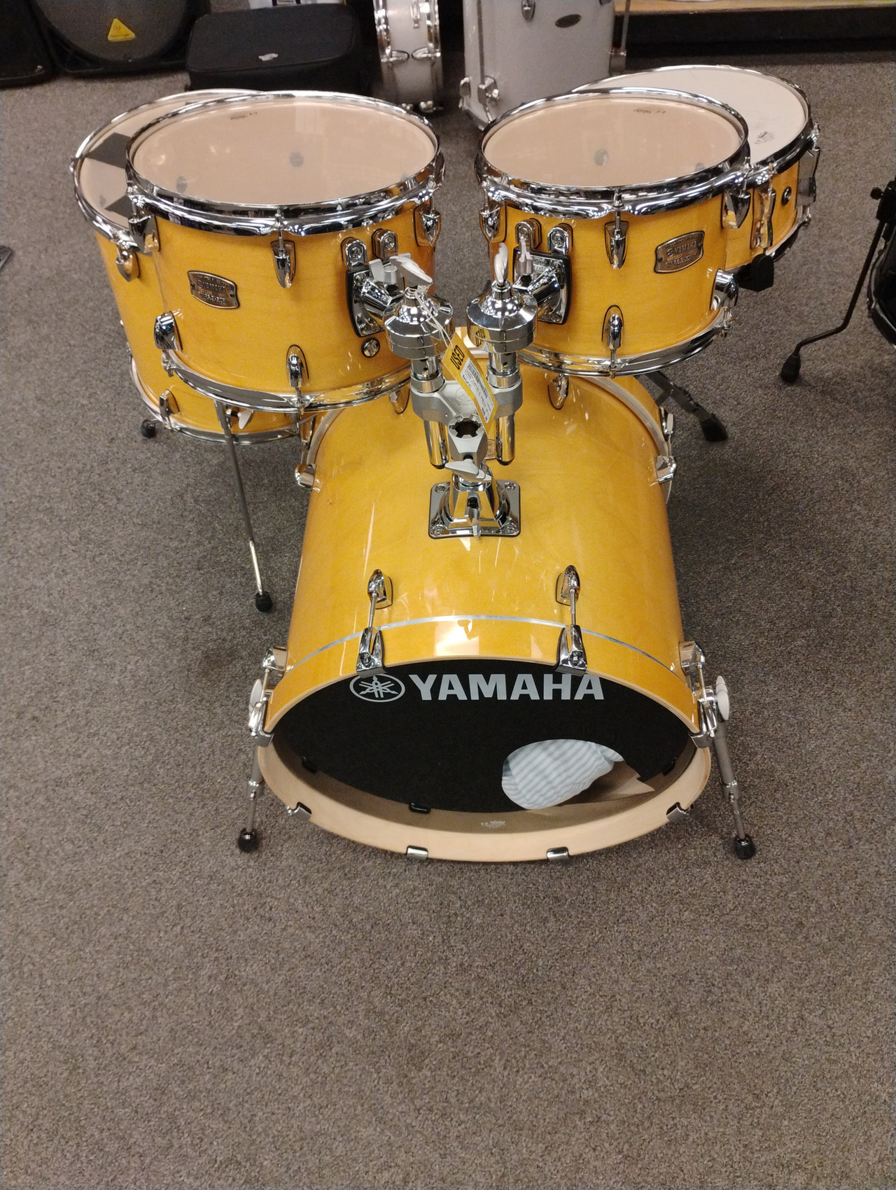 Used Yamaha STAGE CUSTOM 5 SHELLS 10-12-14-20-14 Drum Shell Kit Natural ...