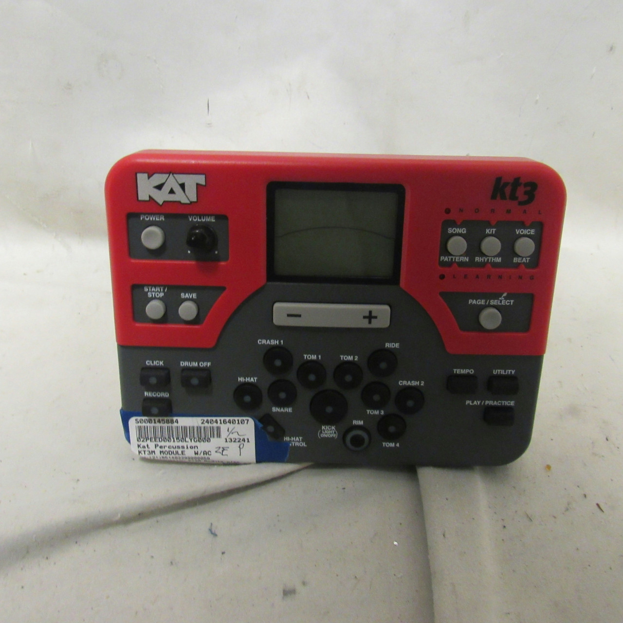 Used Kat Percussion KT3M MODULE W/AC Electronic Drums Electronic Drums
