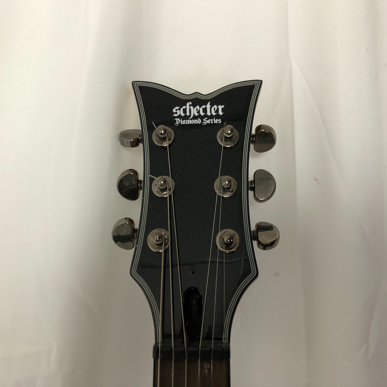 Used Schecter DIAMOND SINGLE CUT LP Type Electric Guitar Silver Burst 6 ...