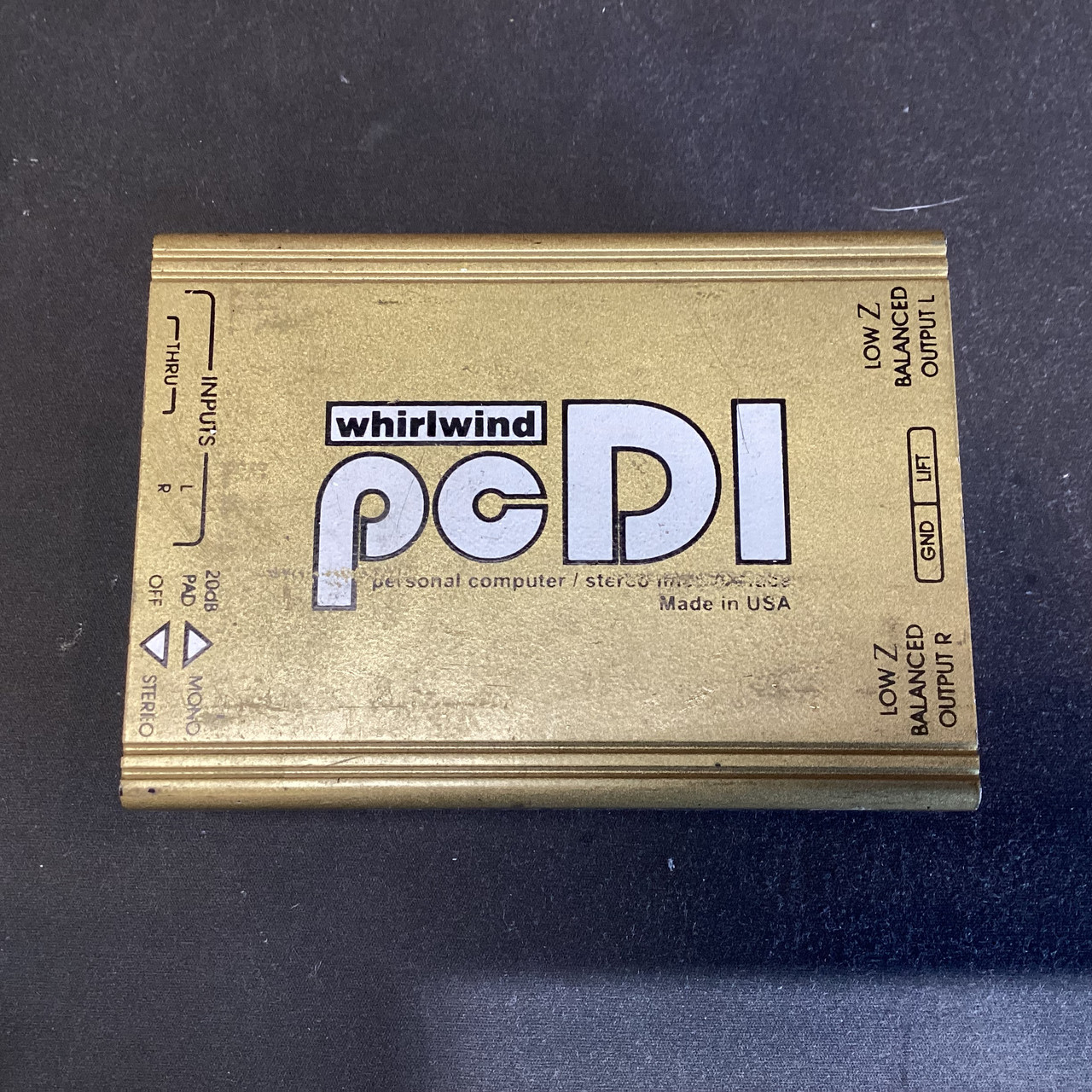 Used Whirlwind PCDI STEREO LINE INTERFACE Direct Box