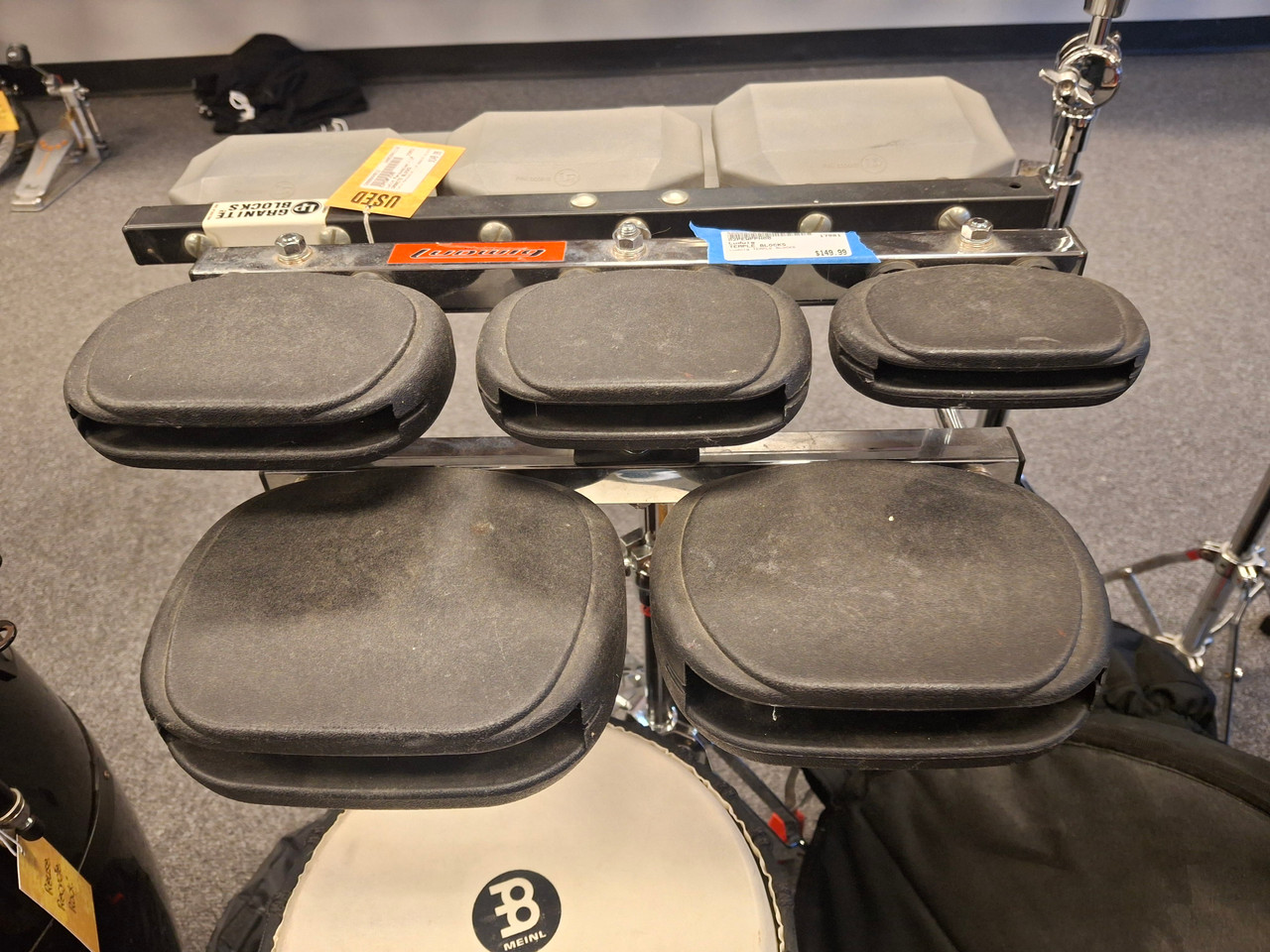 Used Ludwig TEMPLE BLOCKS World Percussion Instrument