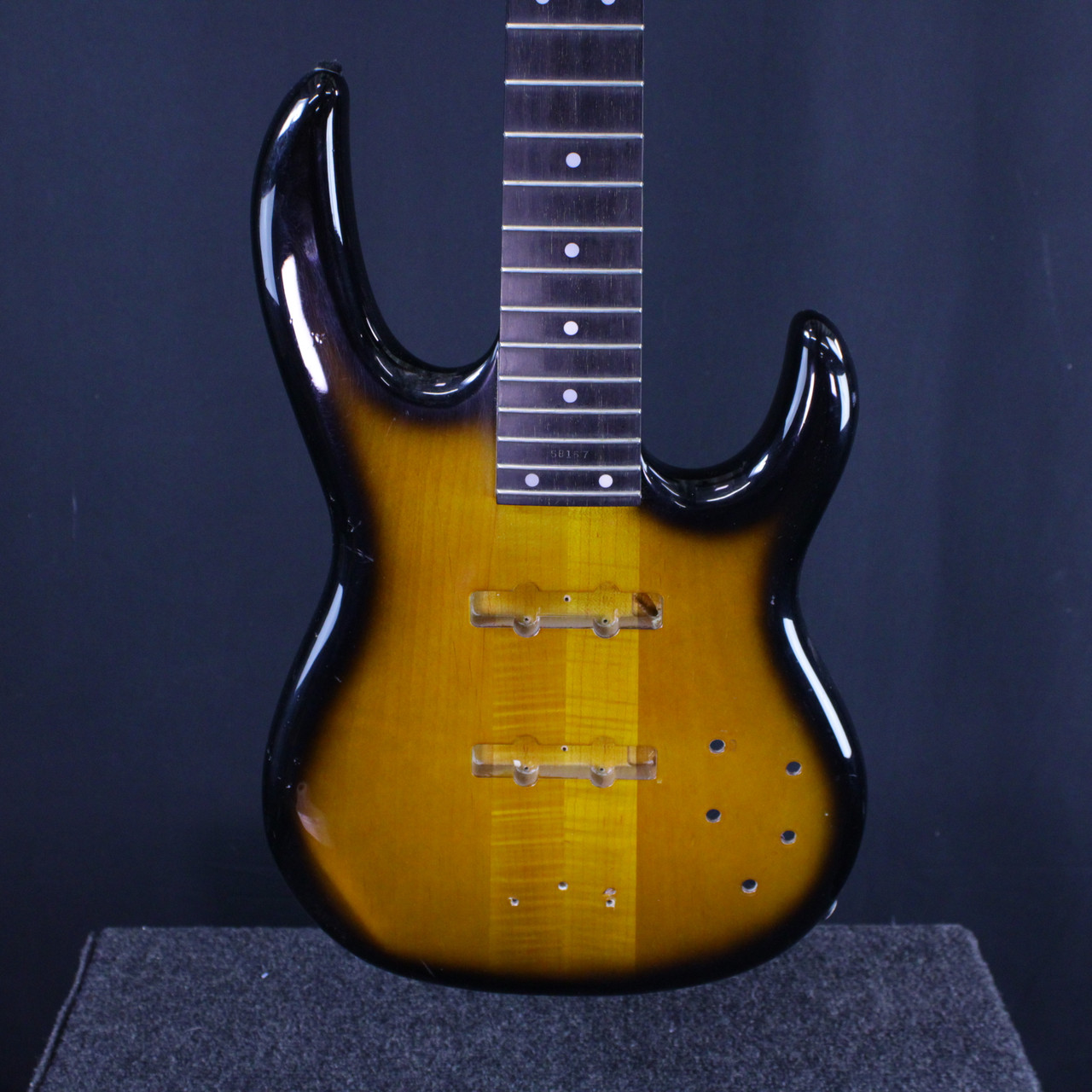 Used Carvin LB75 CARCASS - NECK AND BODY ONLY Bass Guitar Sunburst 5-String