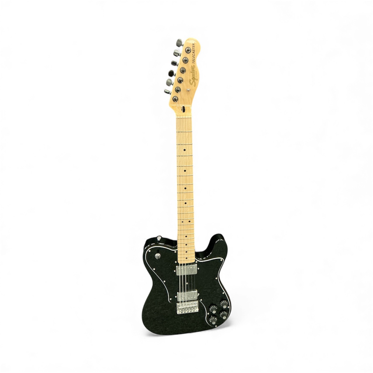 Used Squier MOD SQUIER TELE CUSTOM II Electric Guitar Black 6-String