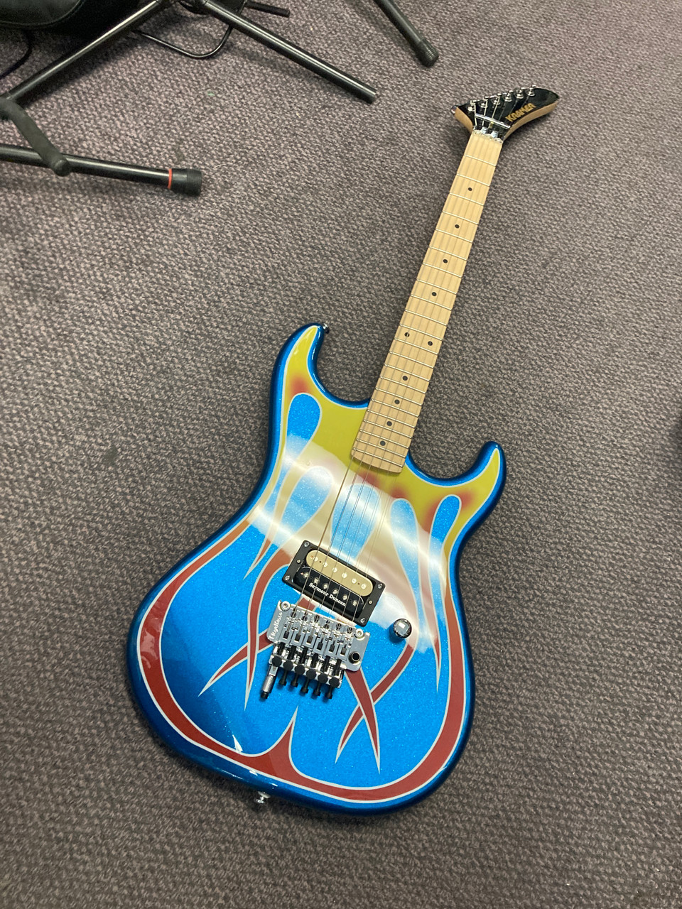 Used Kramer BARETTA HOT ROD BLUE S Type Electric Guitar Blue 6-String