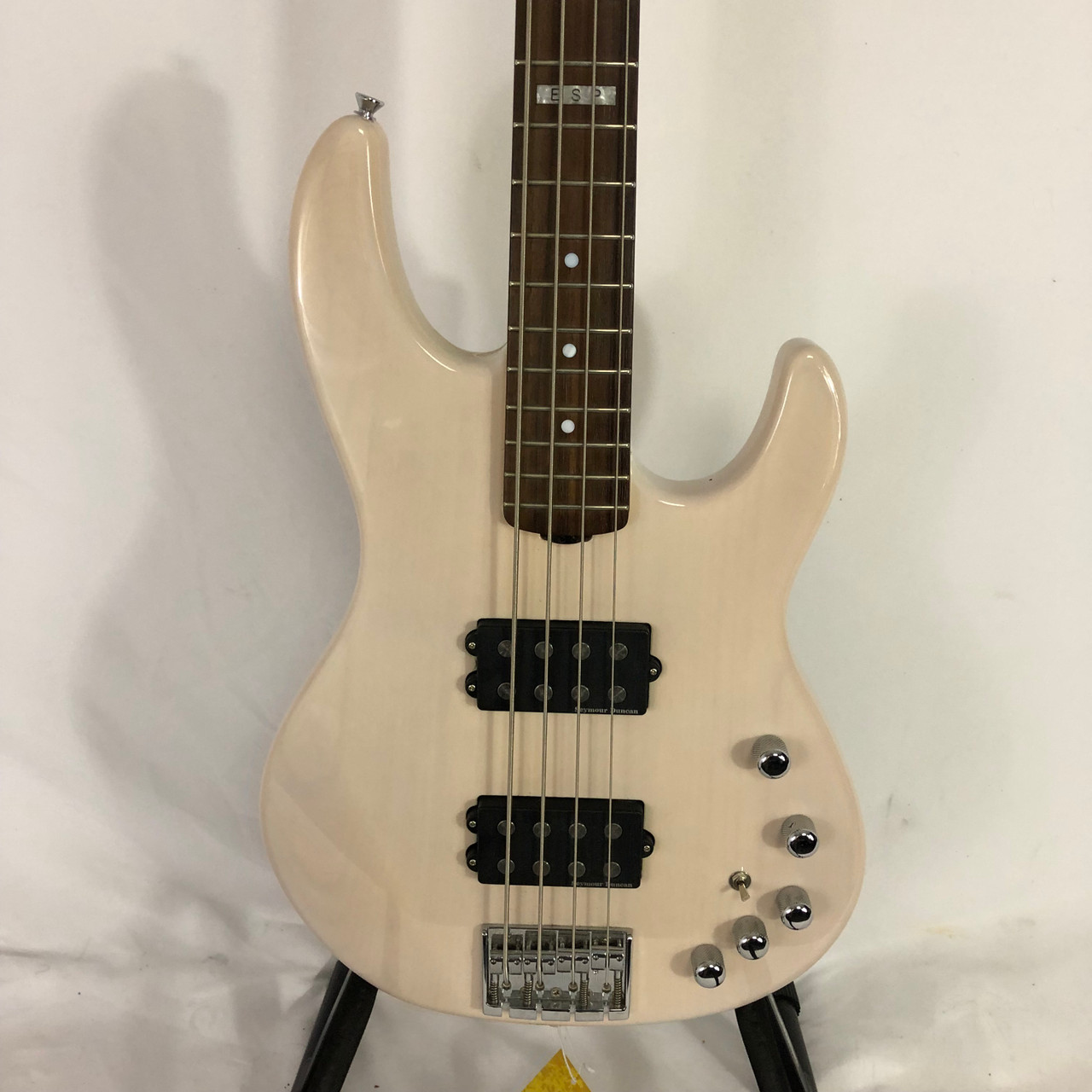 Used ESP E-II AP-4 J Type Bass Guitar White 4-String