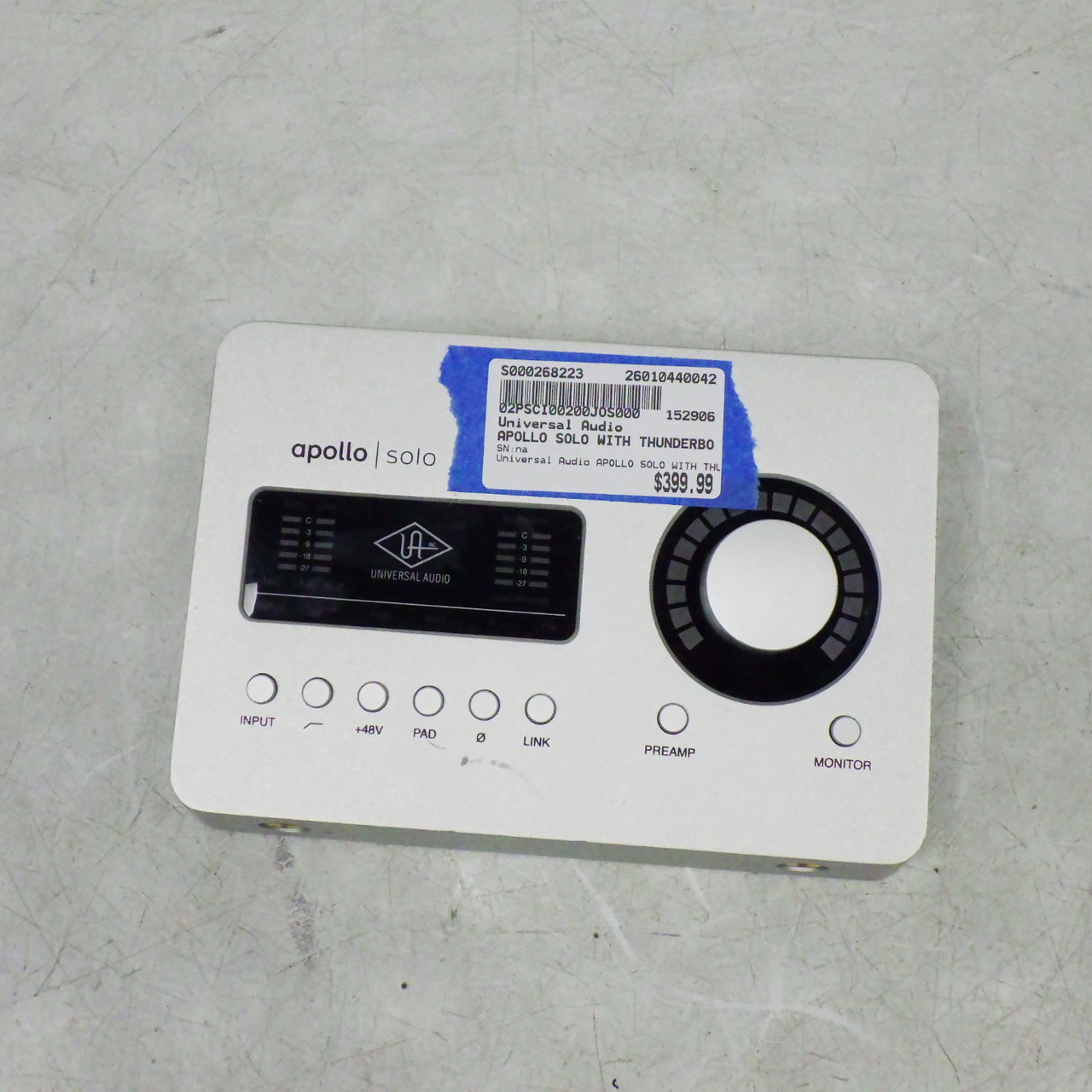 uad apollo thunderbolt cable