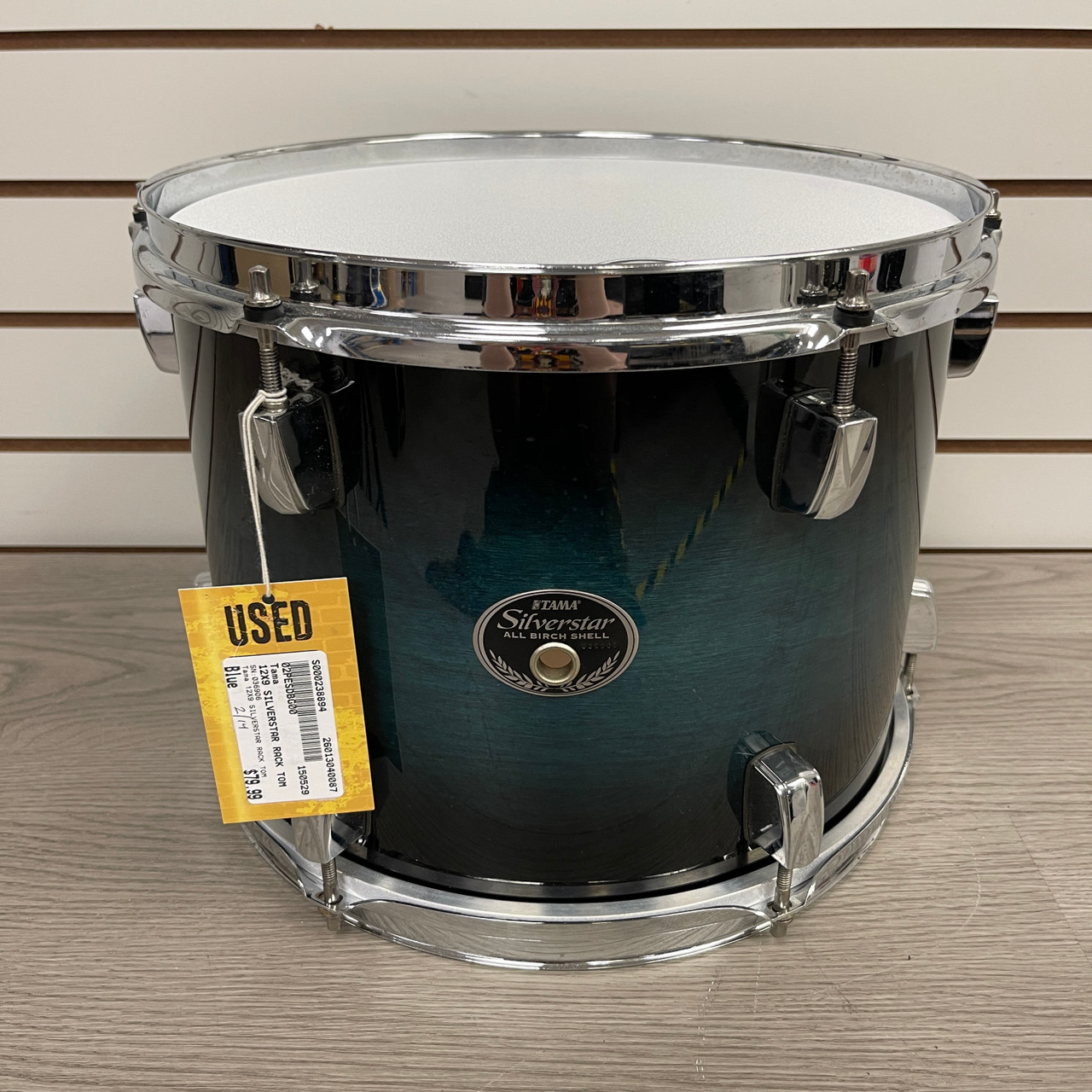 Used Tama 12X9 SILVERSTAR RACK TOM Rack Tom Blue 12"