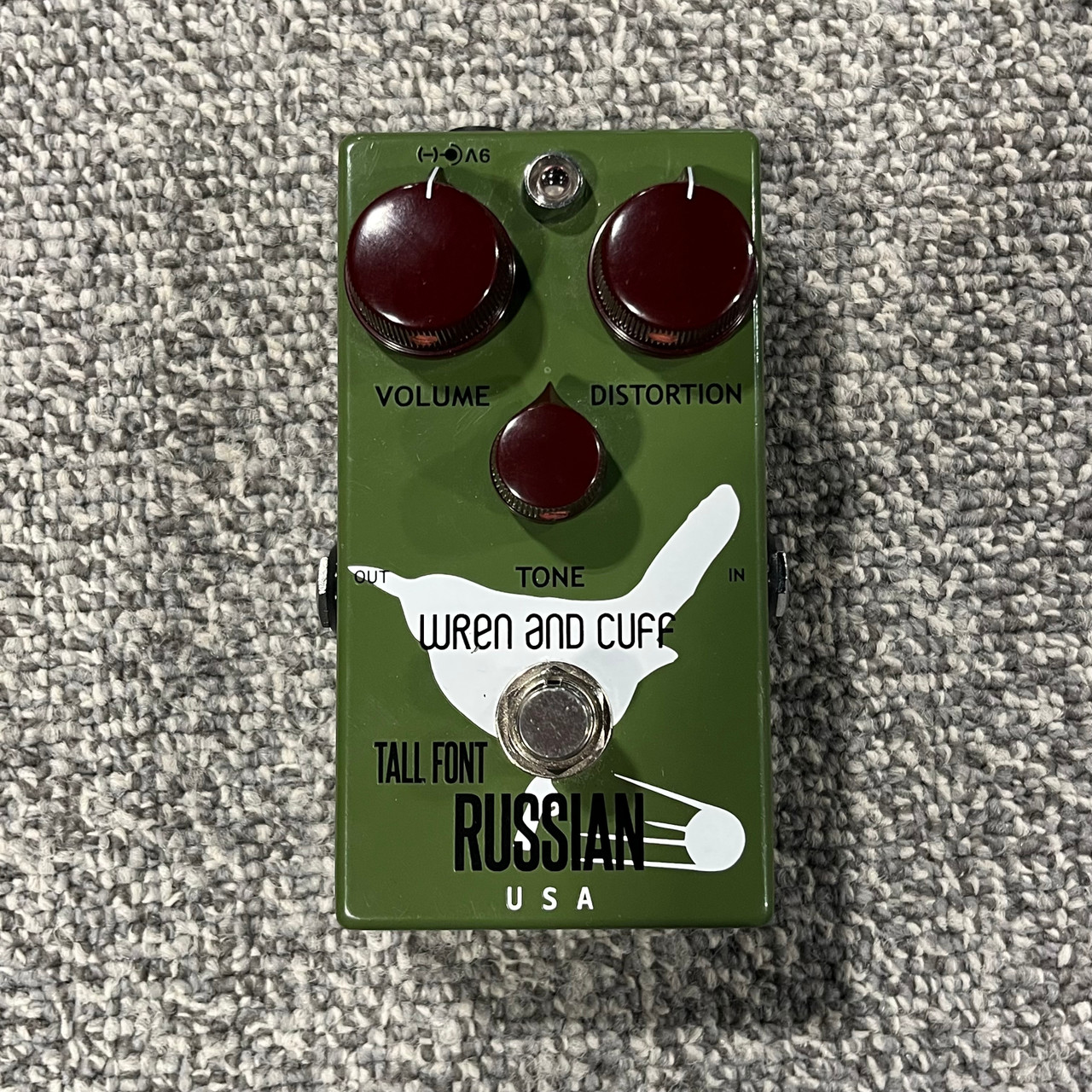 Used WREN AND CUFF TALL FONT RUSSIAN Guitar Fuzz Pedal