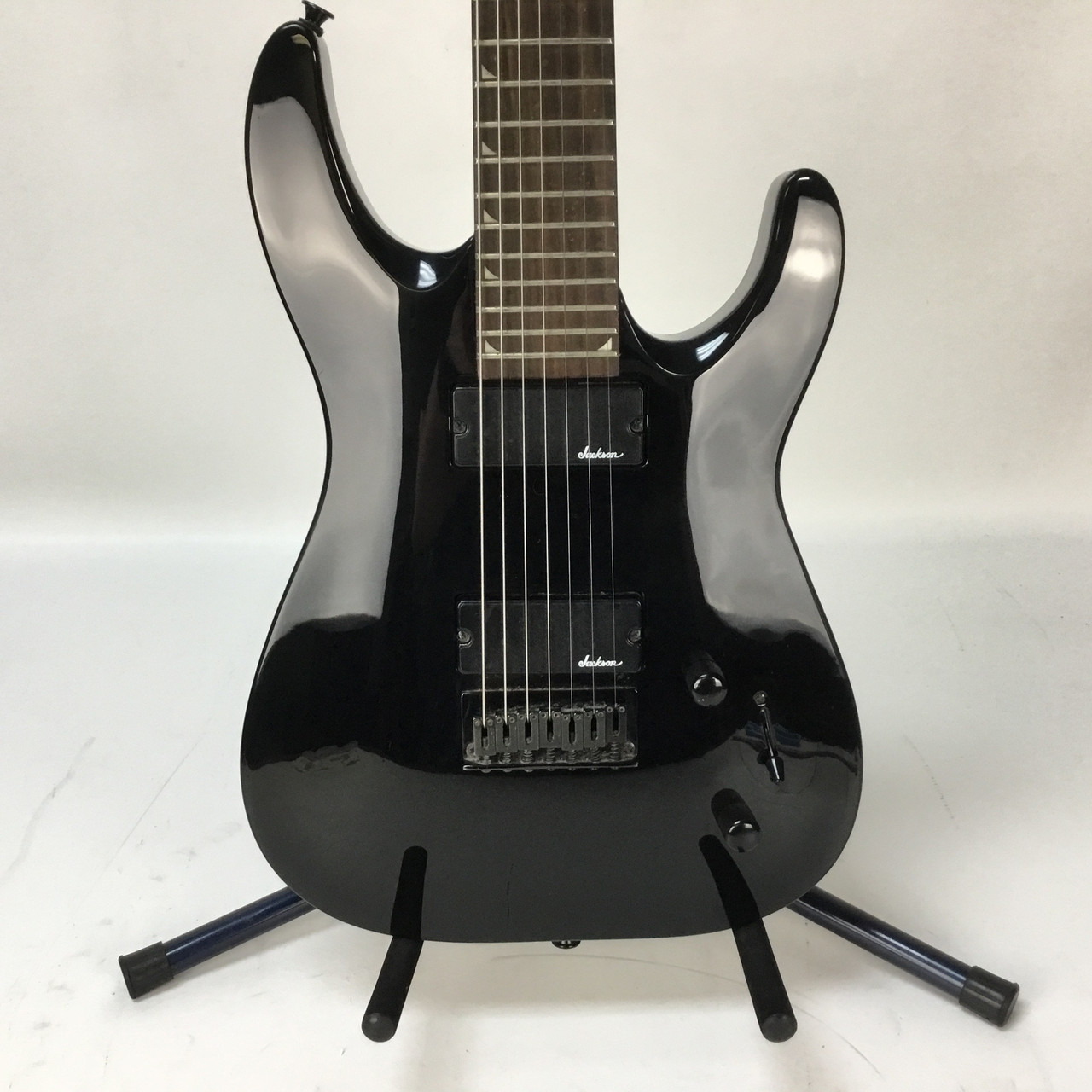Used Jackson JS22-7 DINKY Modern Metal Electric Guitar Black 6-String