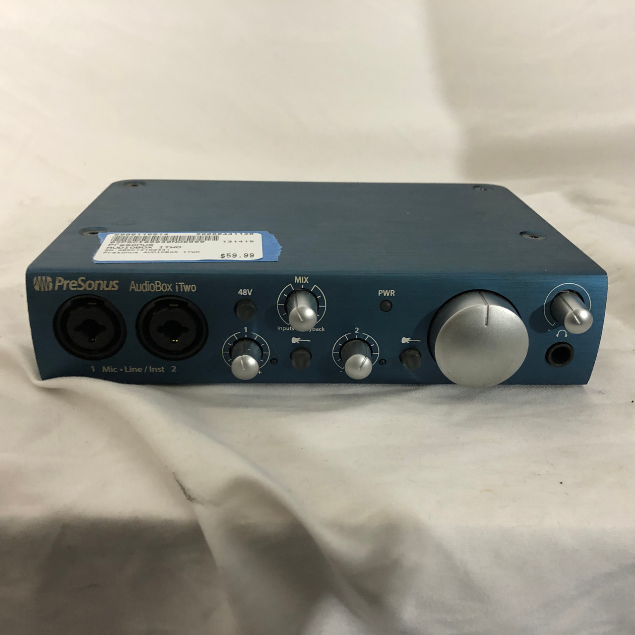 Used Presonus AUDIOBOX ITWO Computer Interface 2 A/D Recording Inputs