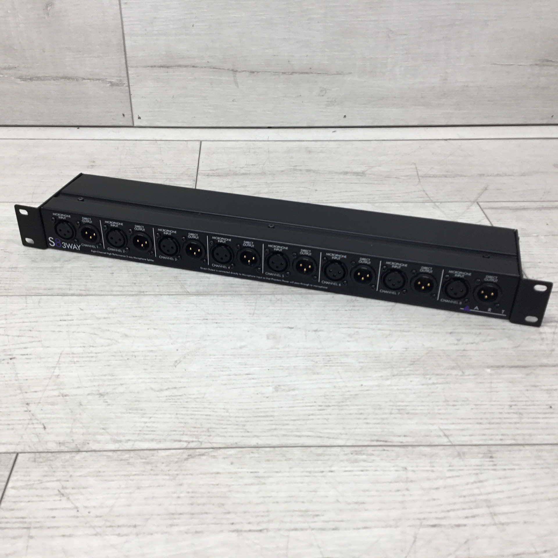 Used Art S8 3WAY EIGHT CHANNEL MIC SPLITTER Pro Sound Effects Unit