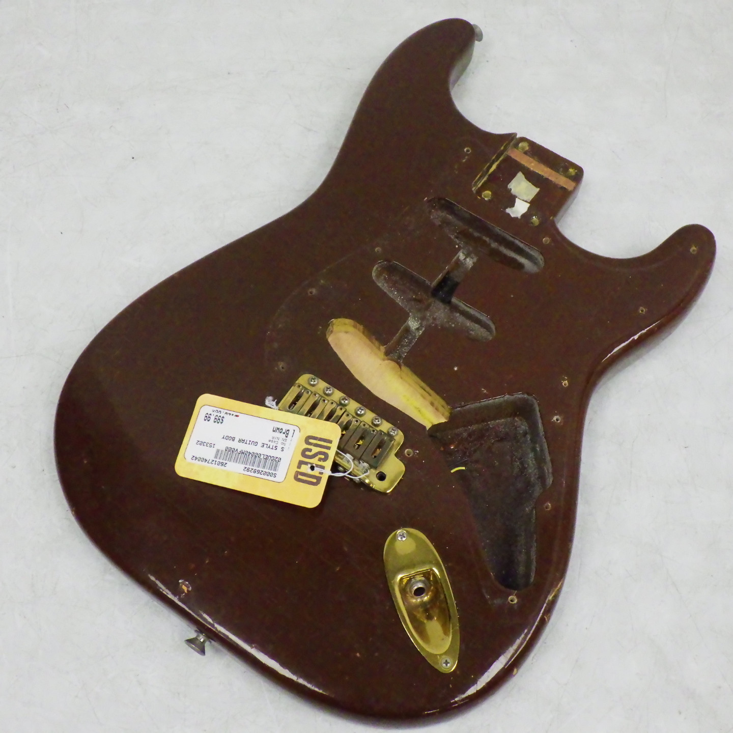 Used S STYLE GUITAR BODY S Type Electric Guitar Brown 6-String
