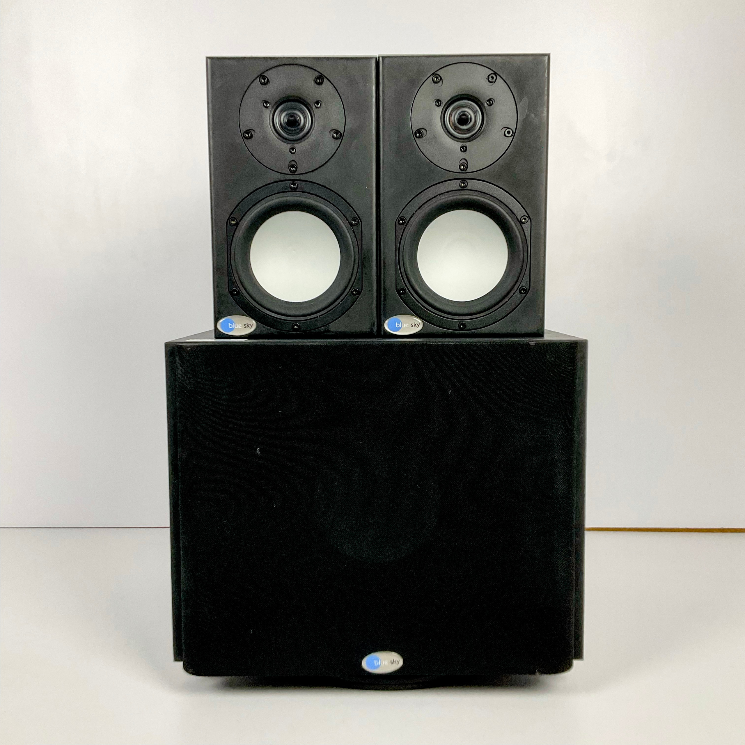 Used Blue Sky SAT 5 Active Satellite AND SUB 8 Active Subwoofer