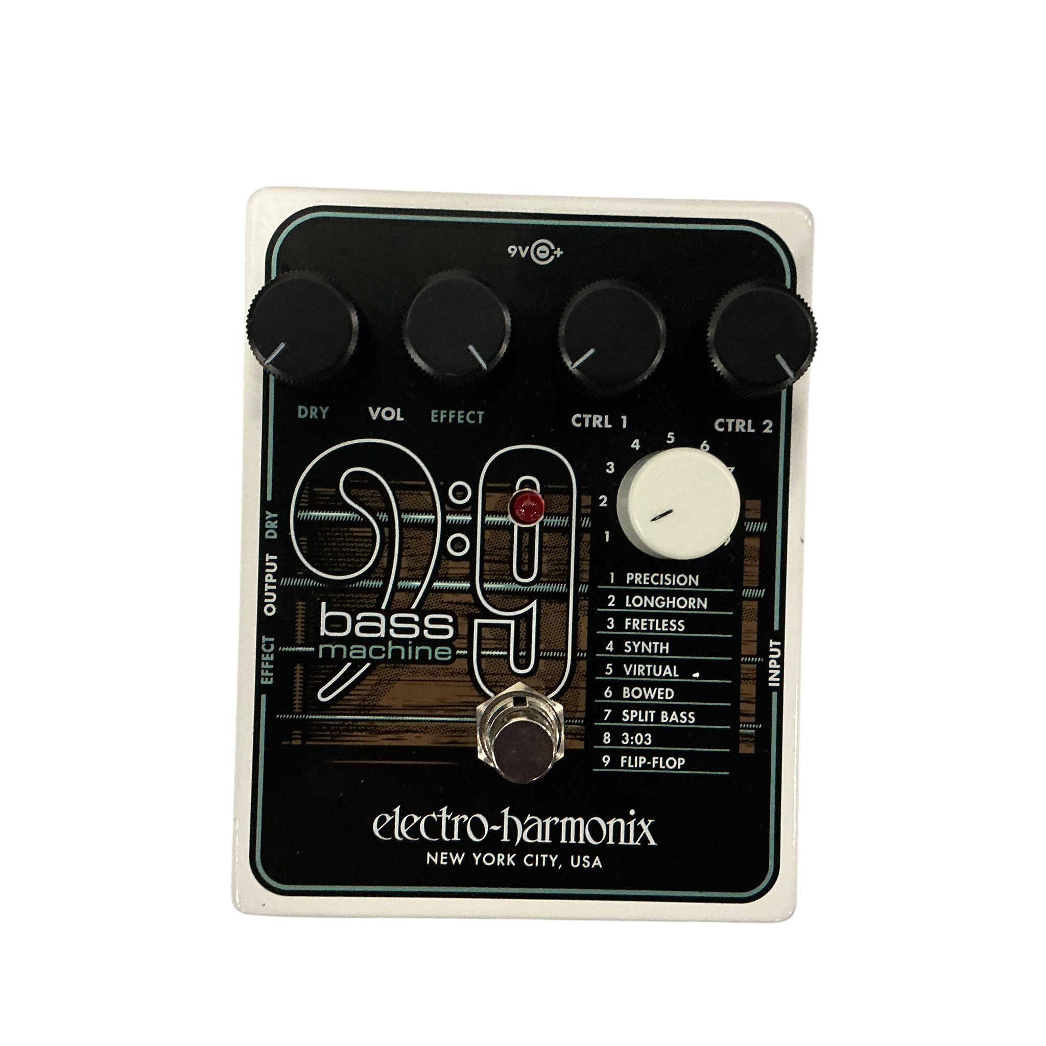 Used Electro Harmonix (E/H) BASS9 BASS MACHINE Synthesizer Pedal