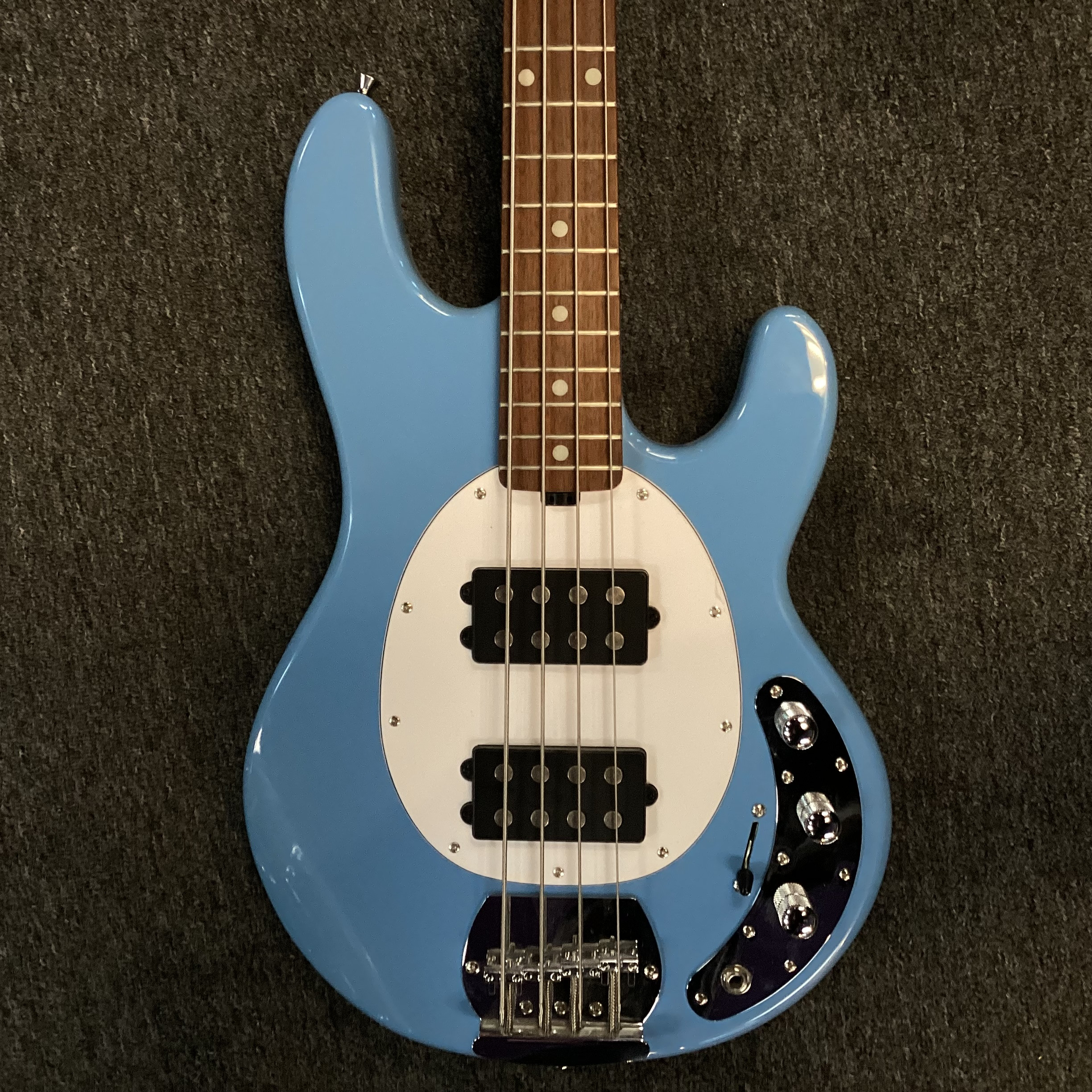 Used Sterling by Ernie Ball SUB STING RAY 4 HH Bass Guitar Blue 4-String