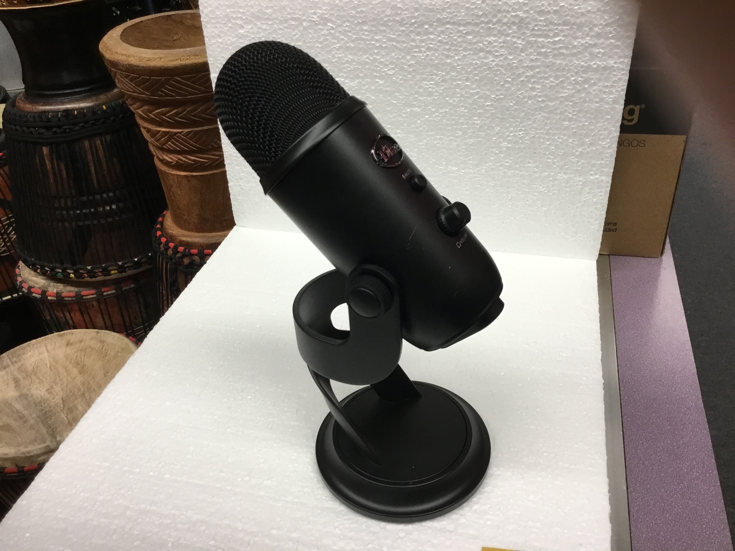 Used Blue YETI BLACKOUT USB Microphone