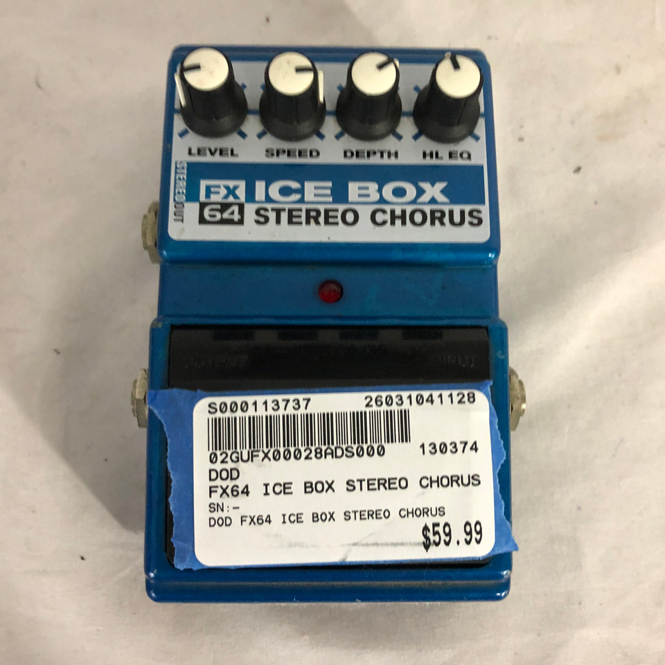 Used DOD FX64 ICE BOX STEREO CHORUS Chorus Pedal
