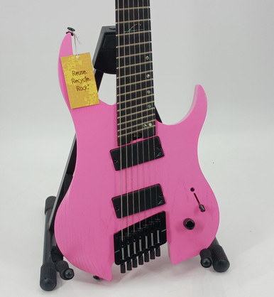 Used Legator 7-STRING GHOST FLAMINGO PINK MULTI SCALE Electric Guitar ...