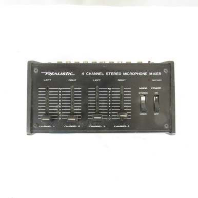 Used Realistic 4 CHANNEL DJ MIXER Mixers Mixers