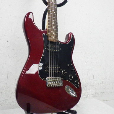 Used Fender MIM HH STRATOCASTER S Type Electric Guitar Red 6-String