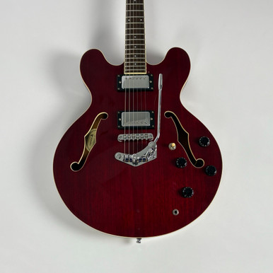 Used Samick SSAN 450 Semi-Hollow Electric Guitar Red 6-String