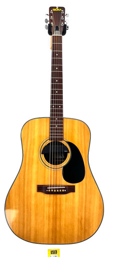 Used Sigma DM-5 ACOUSTIC GUITAR Solid Top Acoustic Guitar Wood