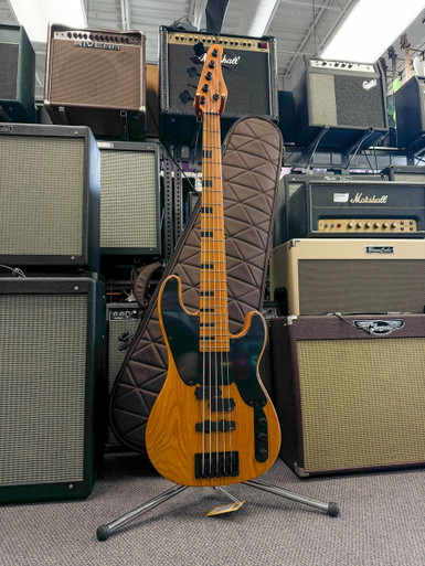 Used Schecter DIAMOND SERIES MODEL-T SESSION 5 Bass Guitar Wood 5-String