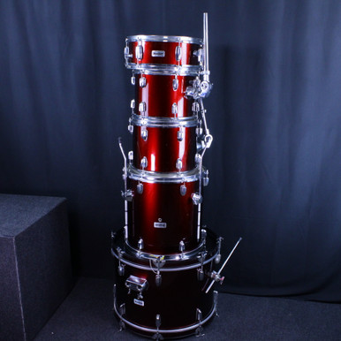 Used Starion 5PC DRUMKIT Drum Shell Kit Red