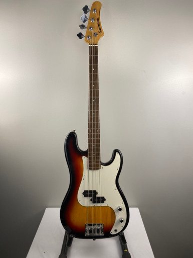 Used Samick SPM-1 Vintage P Type Bass Guitar Sunburst 4-String