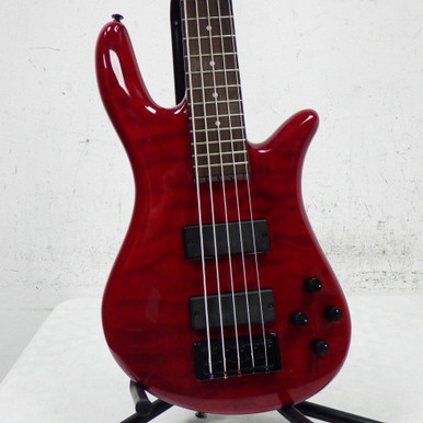 Used Spector NS2000 5 STRING 35 SCALE Bass Guitar Red 5-String